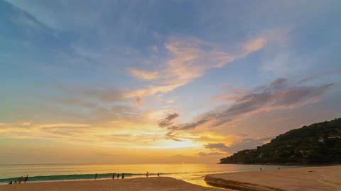 time lapse amazing sky in sunset above t... | Stock Video | Pond5