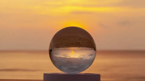 Time lapse amazing yellow sky at sunset ... | Stock Video | Pond5