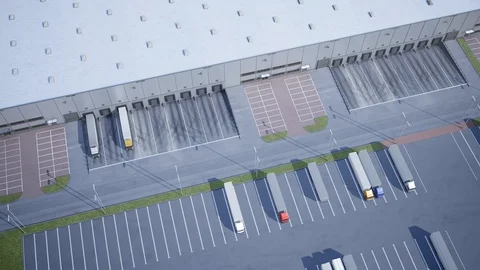 Time lapse and top view of warehouse, lo... | Stock Video | Pond5