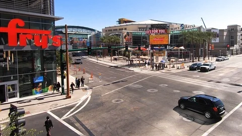 Time-lapse of Block twenty-three in down... | Stock Video | Pond5