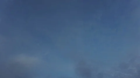 Time lapse blue sky background with whit... | Stock Video | Pond5