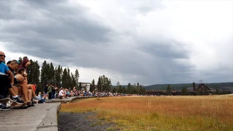 Time lapse of a crowd of people waiting ... | Stock Video | Pond5