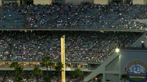Dodger Stadium Night Stock Video Footage | Royalty Free Dodger Stadium ...