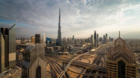 Time lapse - Dubai, Sheikh Zayed Rd & th... | Stock Video | Pond5