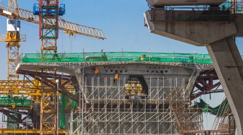 Time Lapse Expressway Construction Site ... | Stock Video | Pond5