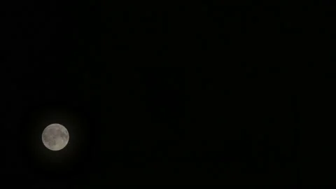 Time lapse. A full moon motion in the sk... | Stock Video | Pond5