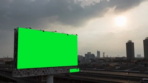Time lapse Green screen of advertising b... | Stock Video | Pond5