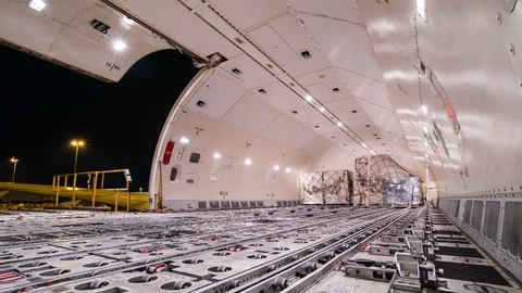 Loading Cargo Plane Stock Video Footage | Royalty Free Loading Cargo ...