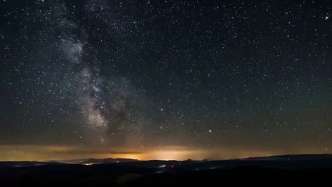 Time lapse of milky way galaxy. Stars mo... | Stock Video | Pond5