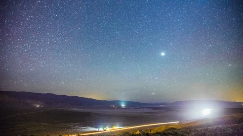 Time Lapse - Milky Way Galaxy Over Mount... | Stock Video | Pond5