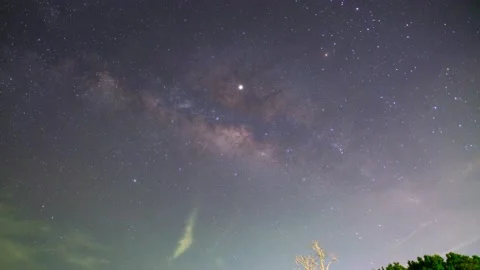 Time Lapse The Milky Way Galaxy Stars Am... | Stock Video | Pond5