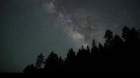 Time lapse of Milky Way stars above a pi... | Stock Video | Pond5