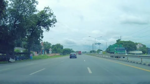 Time-lapse movement of fast driving alon... | Stock Video | Pond5