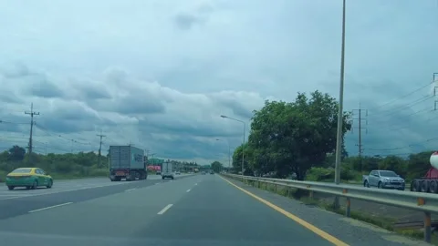 Time-lapse movement of fast driving alon... | Stock Video | Pond5