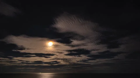 Time-lapse with moving clouds in the ful... | Stock Video | Pond5