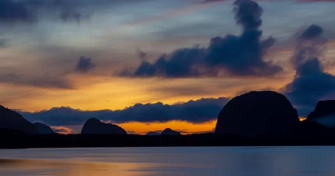 Time Lapse nature Beautiful Light sunset... | Stock Video | Pond5