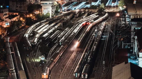 Train Timelapse Stock Video Footage | Royalty Free Train Timelapse ...
