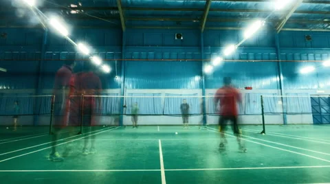 Badminton Court Stock Video Footage | Royalty Free Badminton Court ...