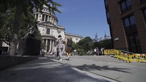 Time lapse of people walking in front of... | Stock Video | Pond5