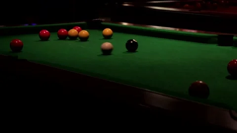 Time-Lapse of Pool Players Playing Pool ... | Stock Video | Pond5