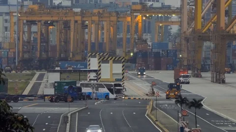 Time Lapse Port of Singapore container c... | Stock Video | Pond5