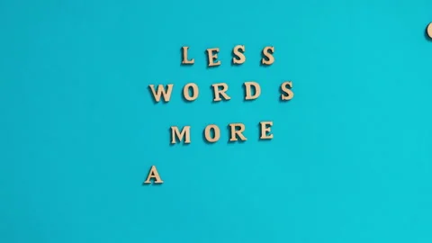 Words Wlth Less Stock Videos – Royalty-Free HD & 4K Videos | Pond5