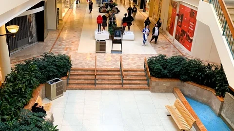 Time lapse of shoppers inside a mall | Stock Video | Pond5