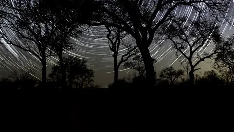 Time lapse of stars moving in rotation b... | Stock Video | Pond5