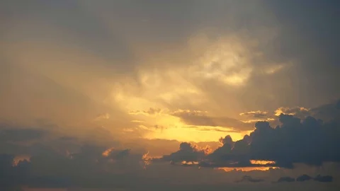 Time lapse sunset clouds moving. Red ora... | Stock Video | Pond5