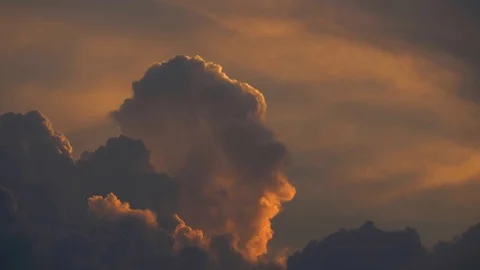 Time lapse sunset clouds moving. Red ora... | Stock Video | Pond5