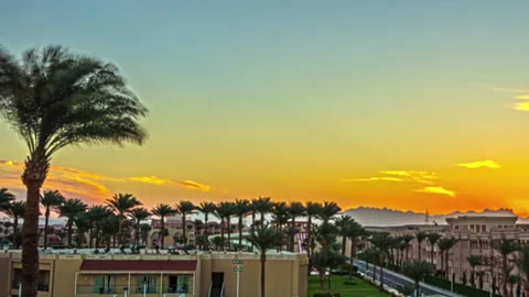 Time lapse of sunset over the Hurghada b... | Stock Video | Pond5