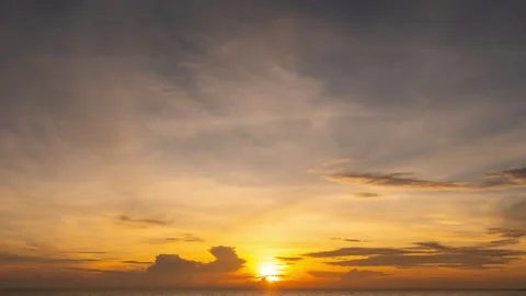 Time lapse sunset in the sky moving clou... | Stock Video | Pond5