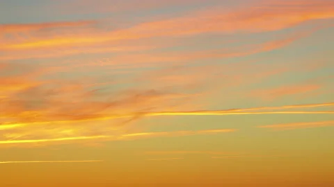 Time-lapse sunset sky with running cloud... | Stock Video | Pond5