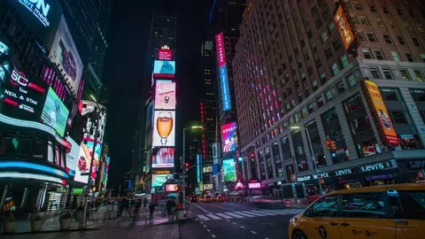 Time lapse of Times Square, New York Cit... | Stock Video | Pond5