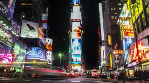 Times Square Time Lapse Stock Video Footage | Royalty Free Times Square ...