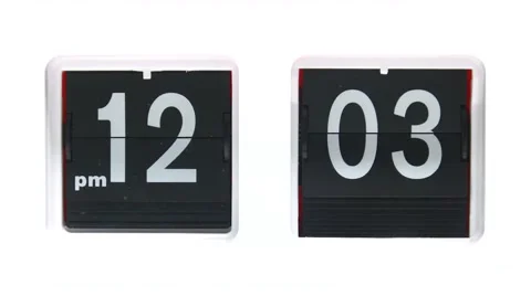 Time Lapse of Vintage Flip Clock running... | Stock Video | Pond5