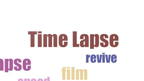 Time Lapse Word Cloud Animated On White ... | Stock Video | Pond5