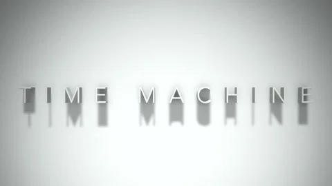 time machine 3D title animation white t... | Stock Video | Pond5