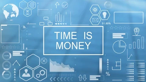 Time is Money, Animated Typography | Stock Video | Pond5