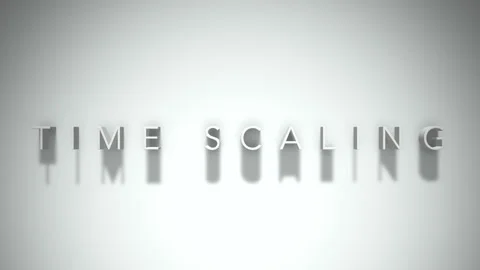 time scaling 3D title animation white te... | Stock Video | Pond5