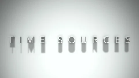time sources 3D title animation white te... | Stock Video | Pond5