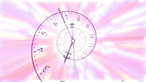 Time spiral rotation animation on light ... | Stock Video | Pond5