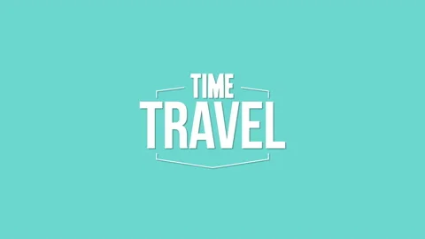 Time To Travel on blue texture | Stock Video | Pond5