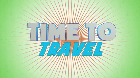 Time To Travel with sun rays on green te... | Stock Video | Pond5