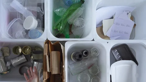 timelapce of garbage recycle process at ... | Stock Video | Pond5