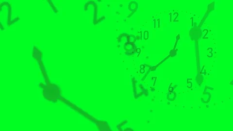 Timelapse Clock Green Screen Stock Footage ~ Royalty Free Stock Videos ...