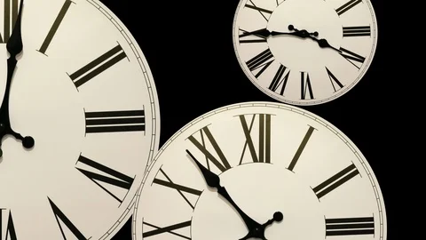 Timelapse clocks zoom across the frame. ... | Stock Video | Pond5