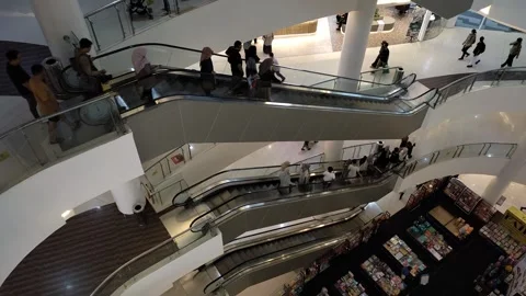 Crowd Shopping Mall Stock Footage ~ Royalty Free Stock Videos | Pond5