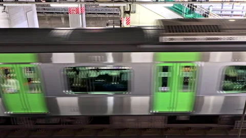 Timelapse of Metro Train on JR Yamanote ... | Stock Video | Pond5