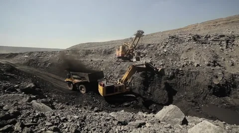 Coal Mining Process Stock Video Footage | Royalty Free Coal Mining ...